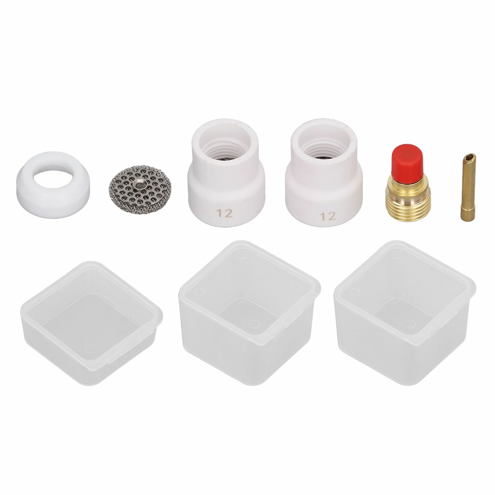 Комплект адаптеров 6шт для TIG-горелки, медь/PTFE