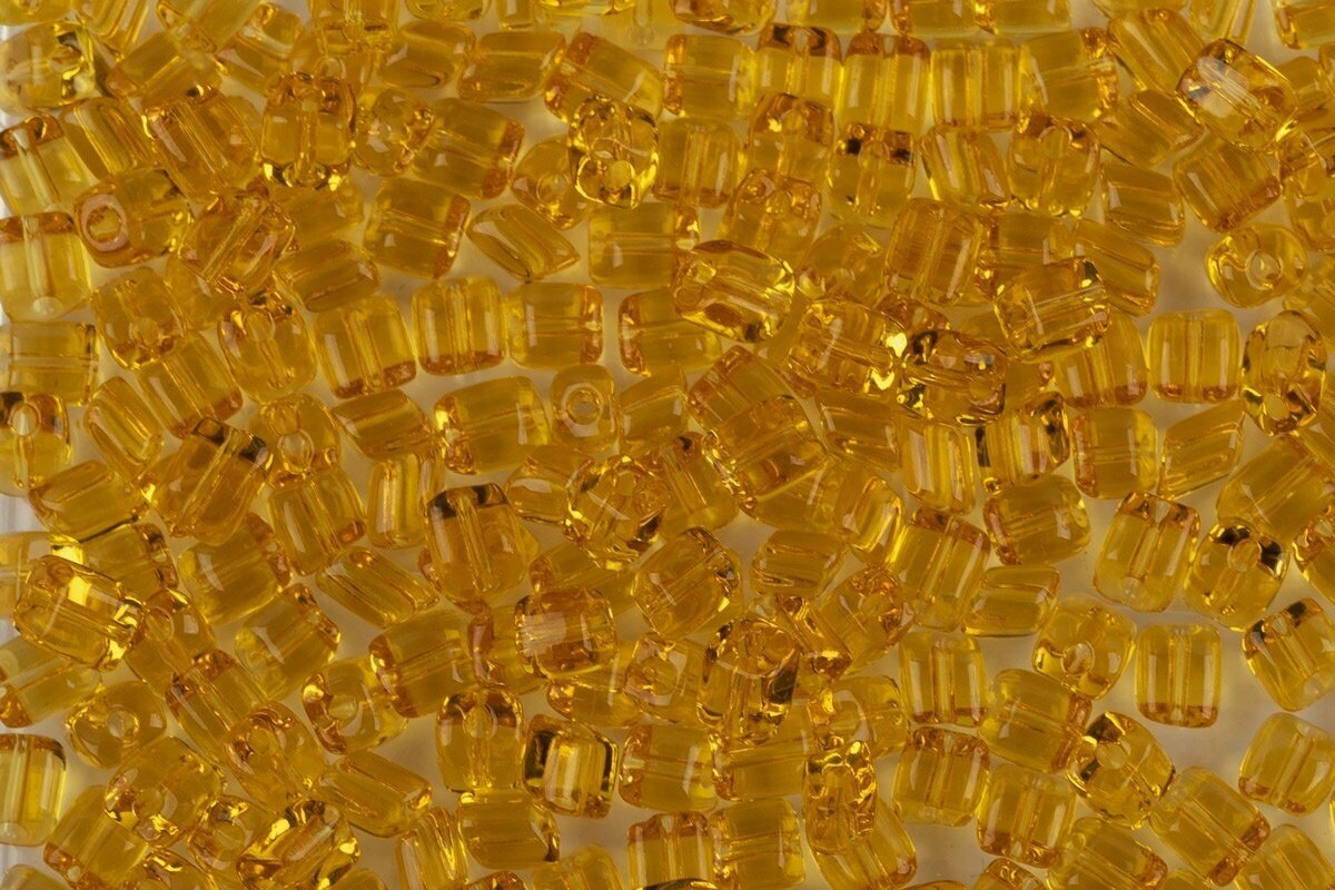 Бисер PRECIOSA Чехия Oblong, 3,5 мм, 50 г, цвет 10050 темно-рыжий