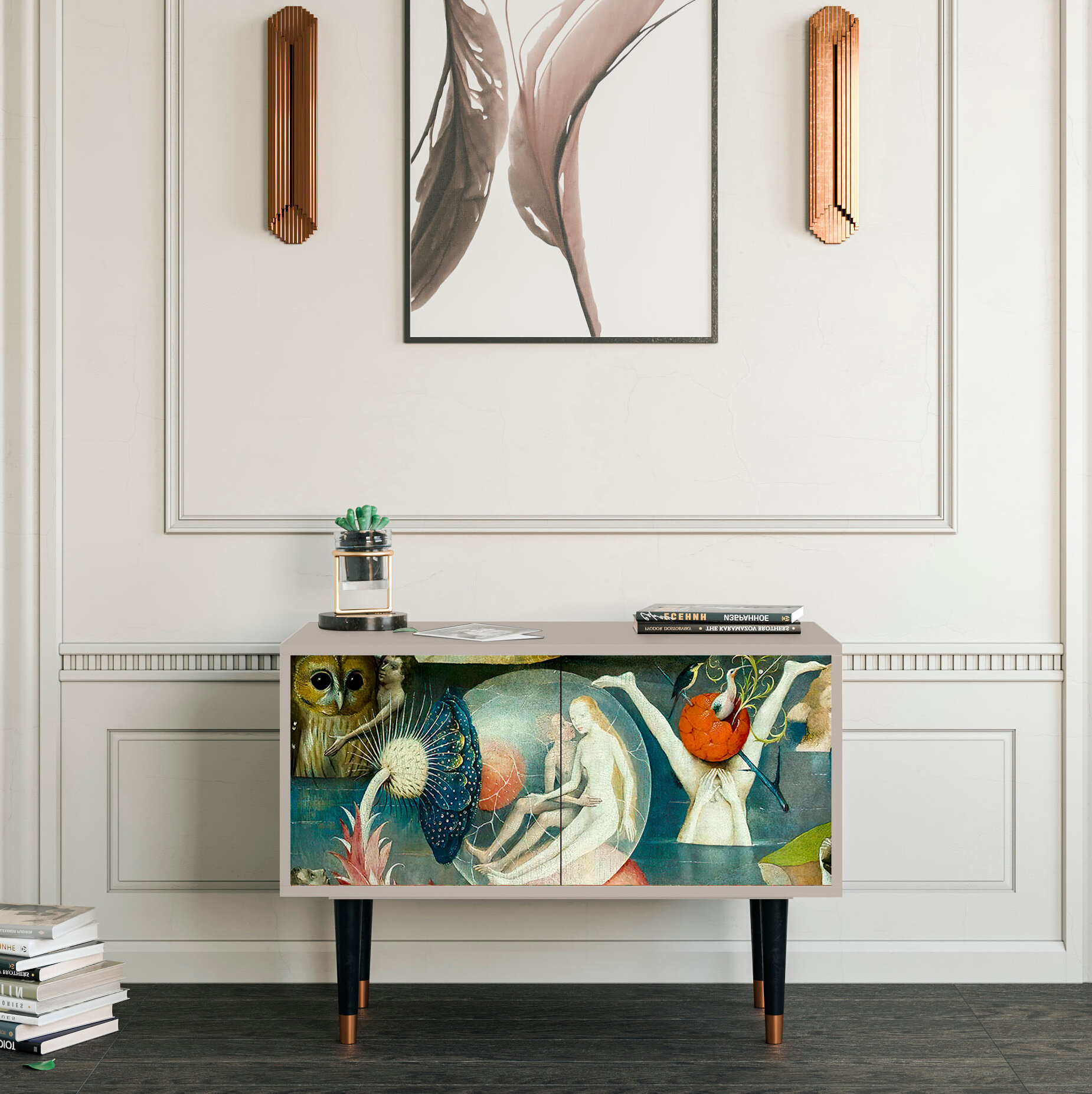 Комод - STORYZ - S1 The Garden Of by Hieronymus Bosch, Размер - 94 x 69 x 48 см, Цвет корпуса - , Сатин