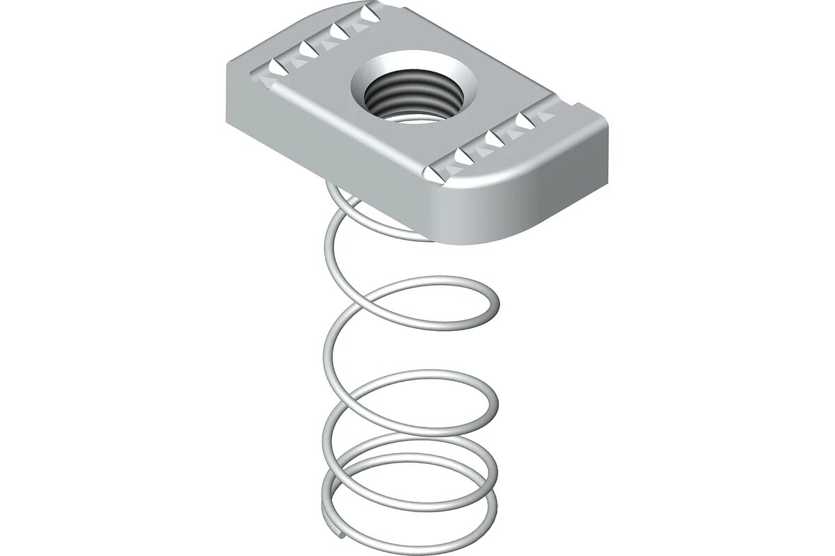 VBZ Страт-гайка УМС Strut M10 VBZ-1-5-M6-G с длинной пружиной SGD-10, упаковка 30 шт