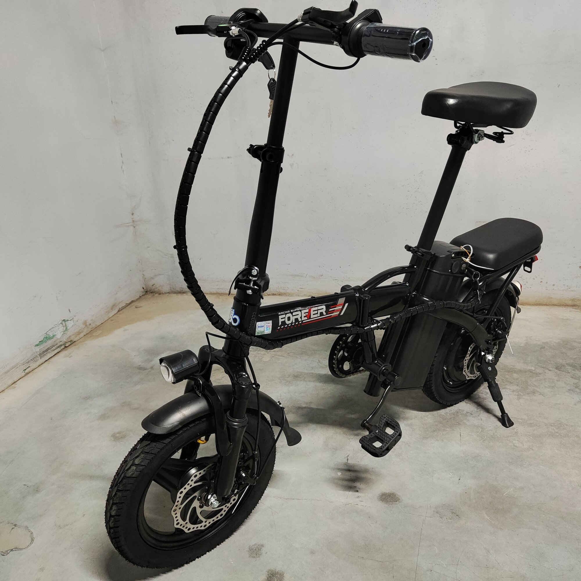 Электрический велосипед мини 400W 48V 2025г складной