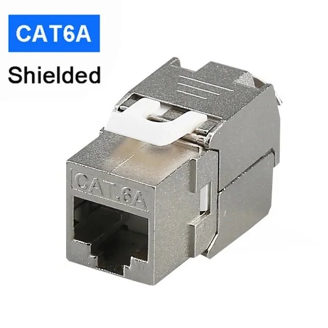 ZoeRax CAT6A STP RJ45 Keystone Jack, 12шт