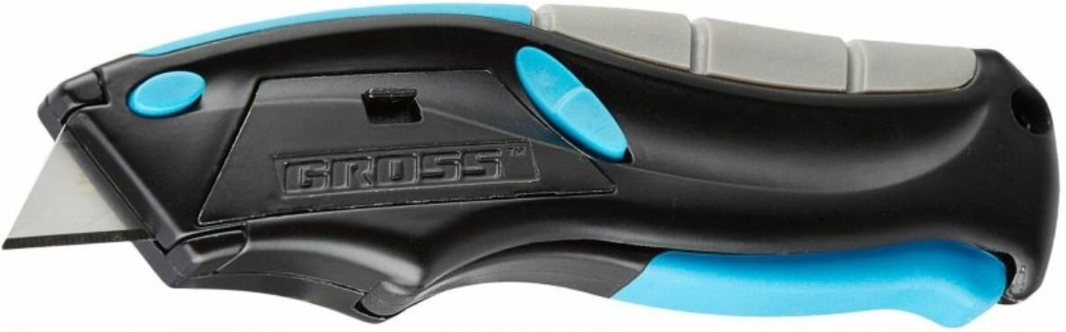 Нож ремонтно-монтажный с трапециевидным лезвием, пистолетного типа GROSS