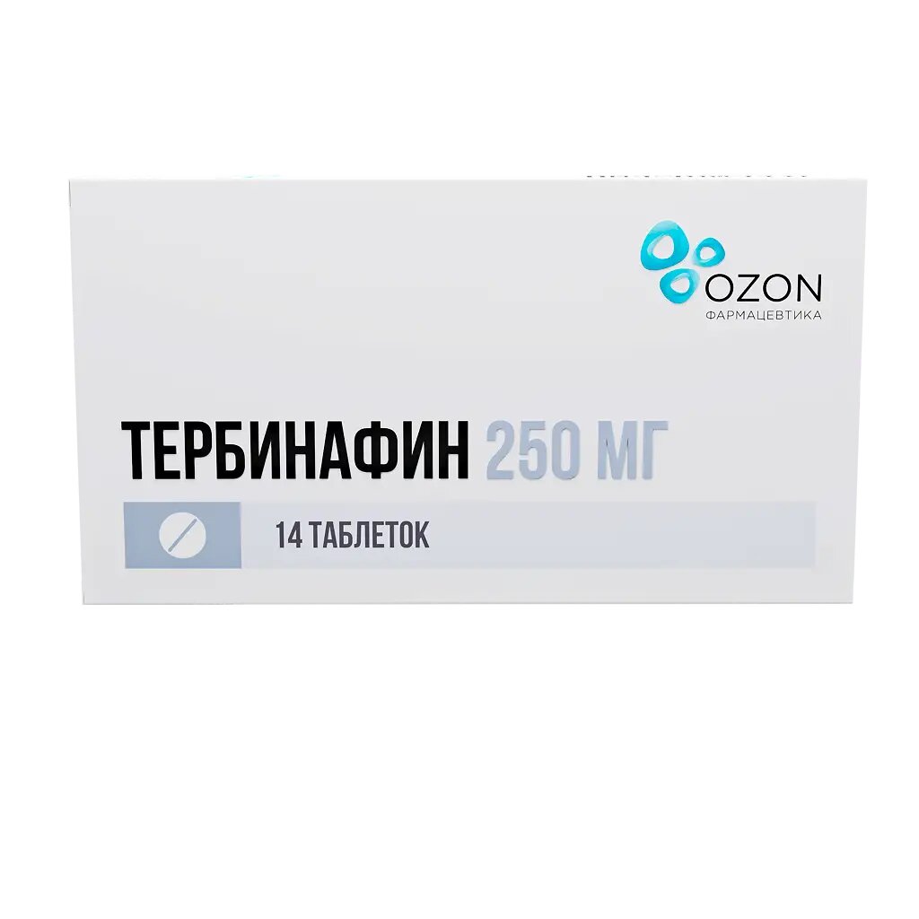 Тербинафин таблетки 250 мг 14 шт