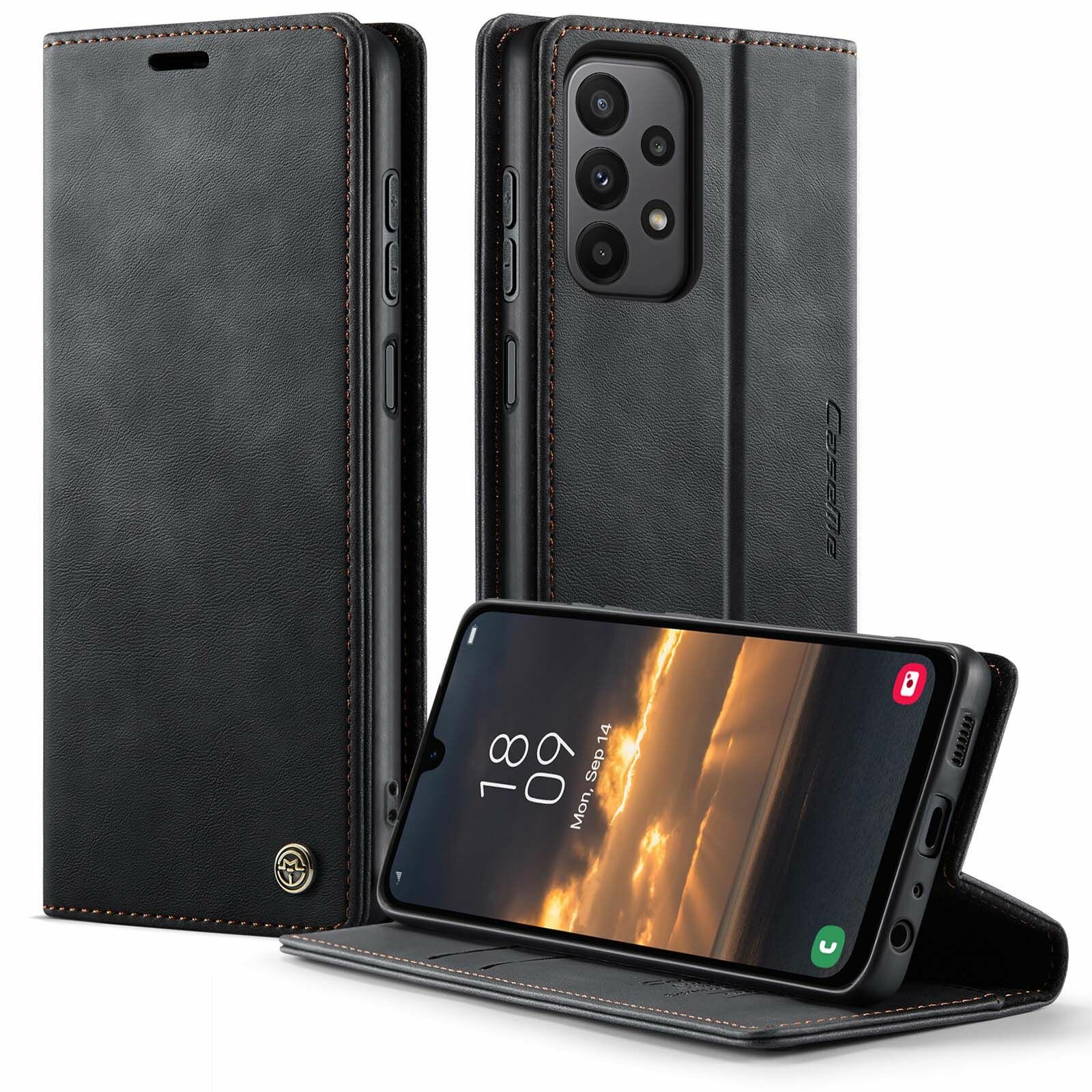 CaseMe Чехол Книжка Для Samsung Galaxy A23 M23 ( Самсунг А23 M23 ) , Роскошная Кожаный