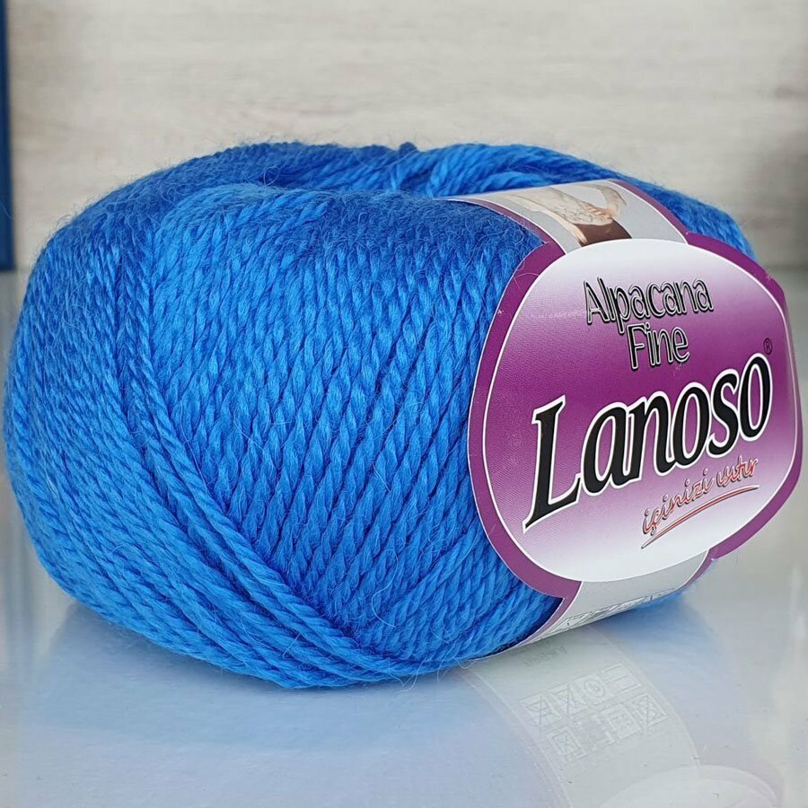 Пряжа Lanoso ALPACANA FINE 954 яр. голубой (5 мотков)