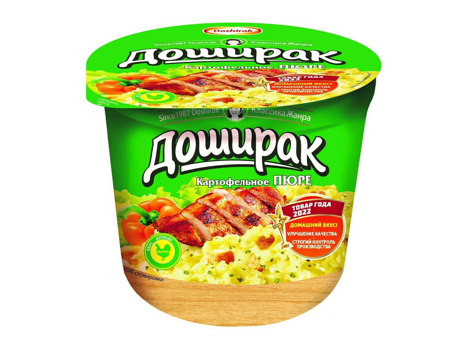 Пюре картофельное Доширак со вкусом курицы, 40г
