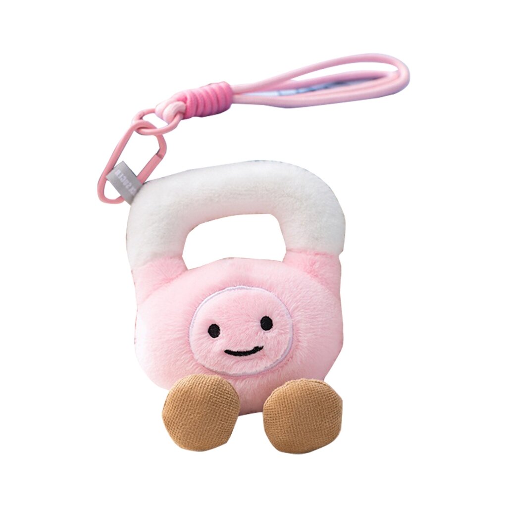 Очаровательный плюшевый брелок-подвеска в стиле спортзала, мягкая декоративная игрушка, легкий компаньон для офисного стола для детей и детей.