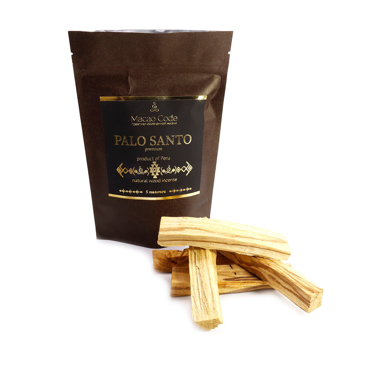 Благовоние Macao Code PALO SANTO premium (Пало Санто) 5 палочек, 70-80 грамм.