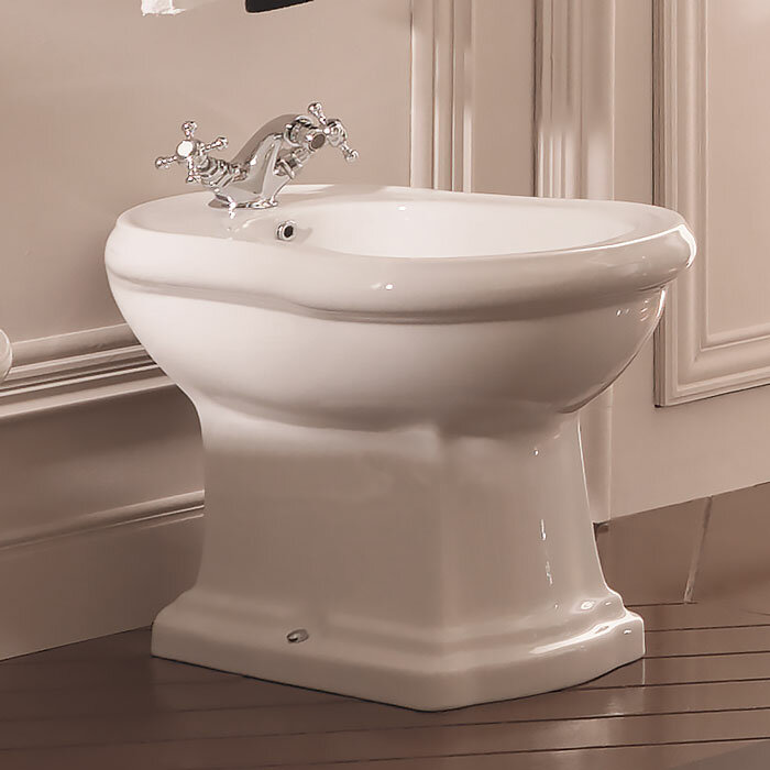KERASAN Retro Биде напольное с 1 отв. под смеситель, цвет белый