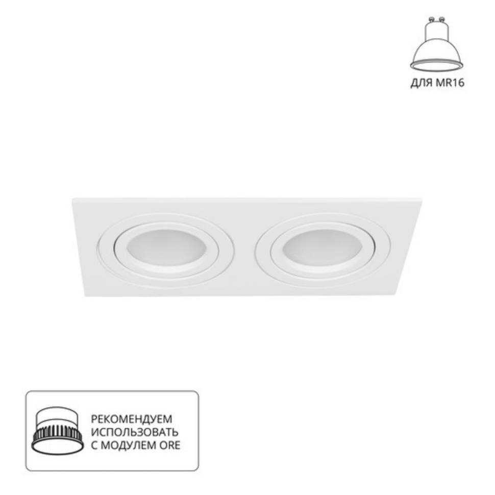 ARTE LAMP Точечный встраиваемый светильник Arte Lamp TARF A2168PL-2WH