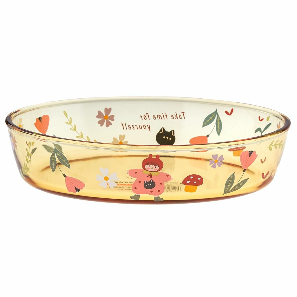 "Машины мечты" Форма стеклянная для запекания 1,5л, медовый