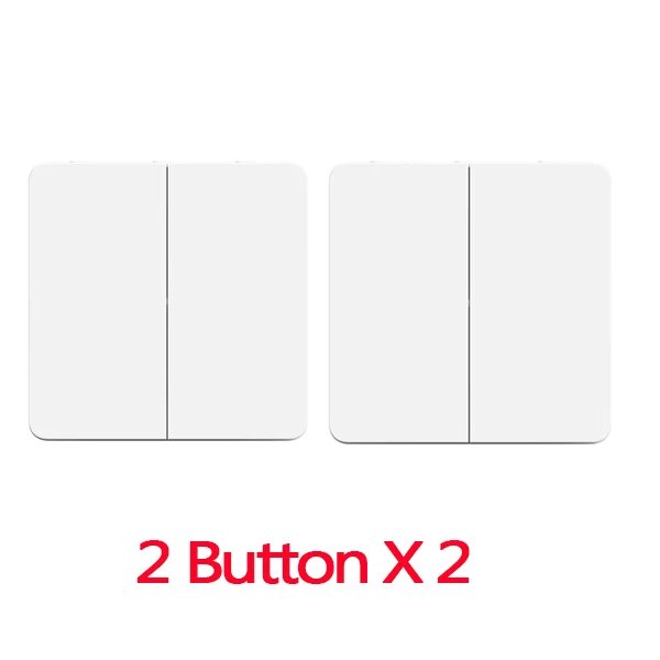 Умный настенный выключатель Yeelight YLKG12YL/YLKG13YL/YLKG14YL Double button 2pcs