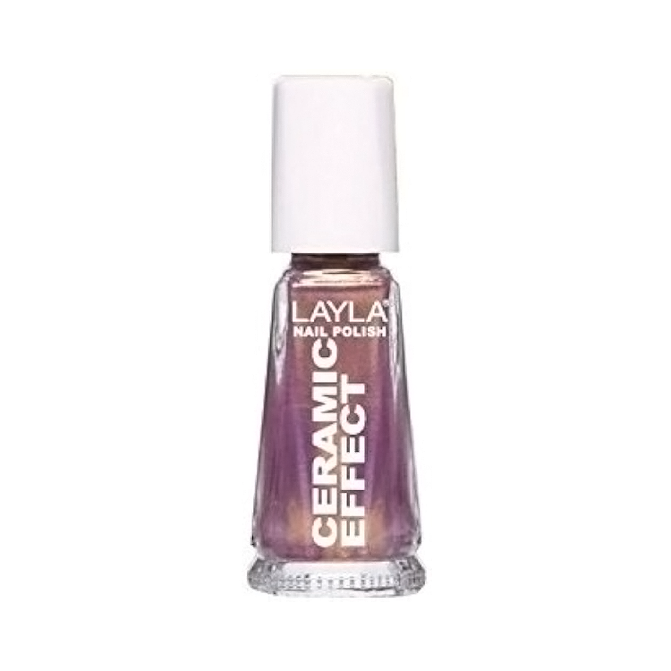Layla Cosmetics Эмаль с керамическим эффектом Nail Polish Ceramic Effect 1243R23-115, 115, Tutti Frutti, 10 мл