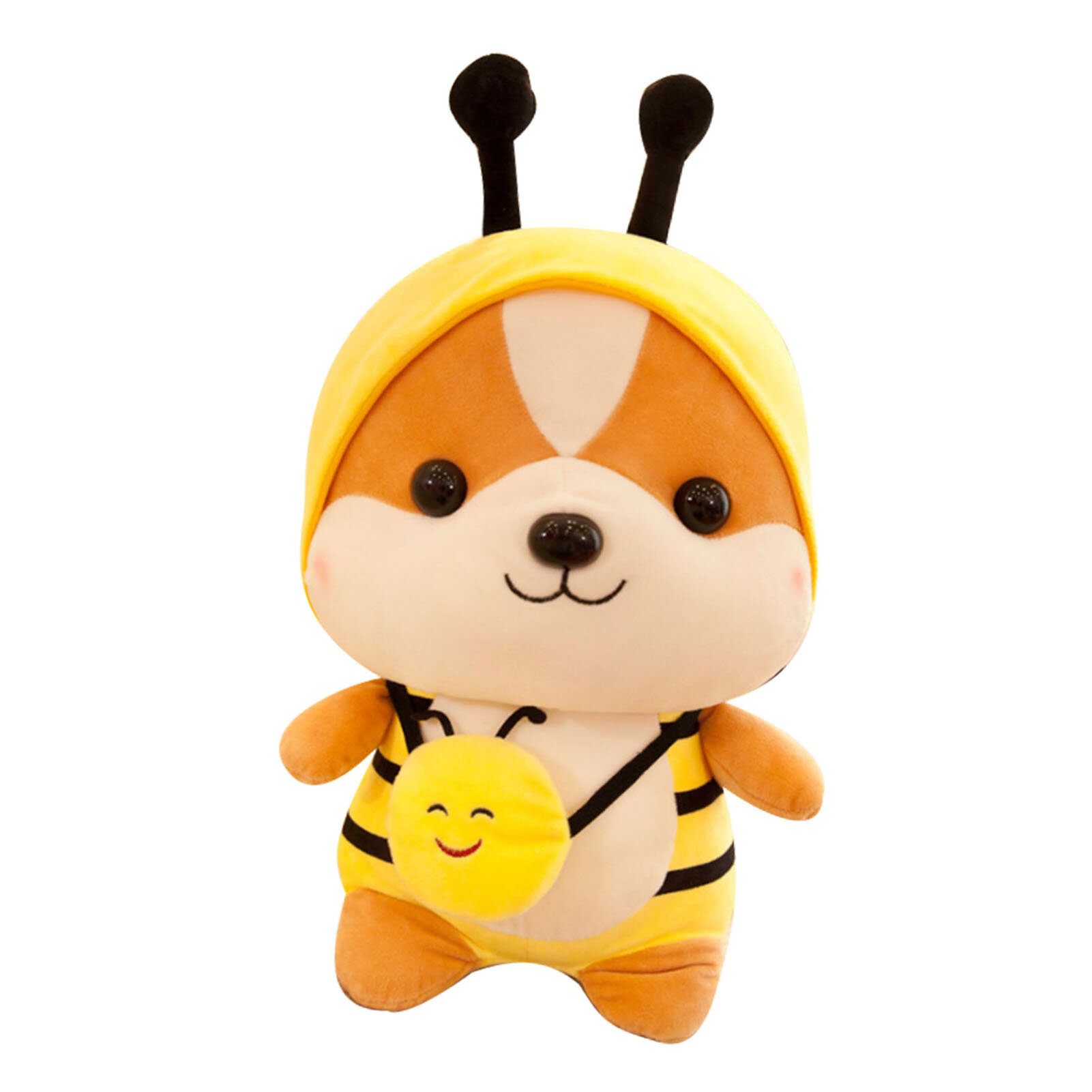 Милая плюшевая игрушка белка для детей и взрослых, мягкая игрушка для дома, желтая фигурка, отличный подарок