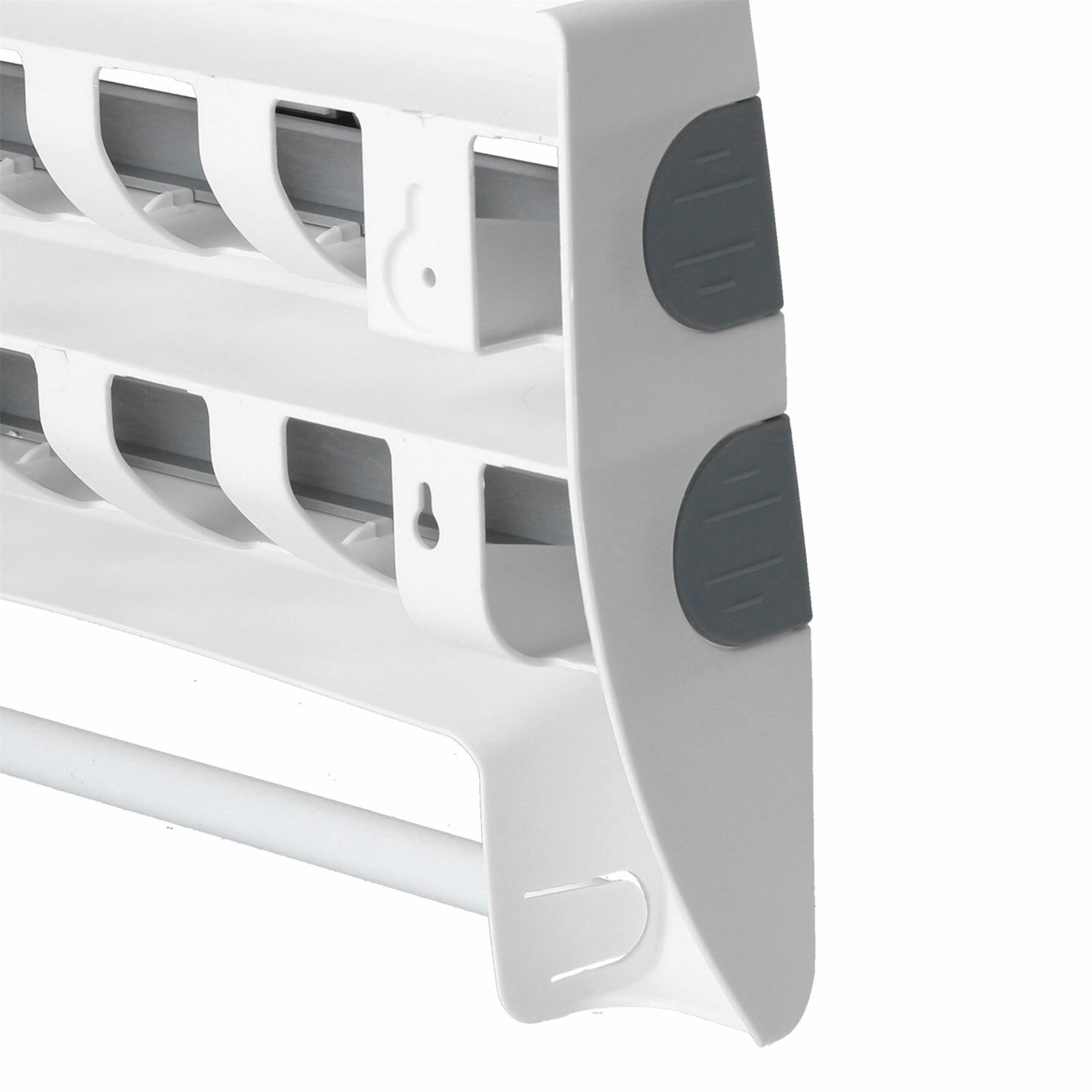 Стеллаж для хранения пластиковой пленки, диспенсер для пищевой пленки, резак, держатель для бумажных полотенец, кухонные принадлежности, серый, синий