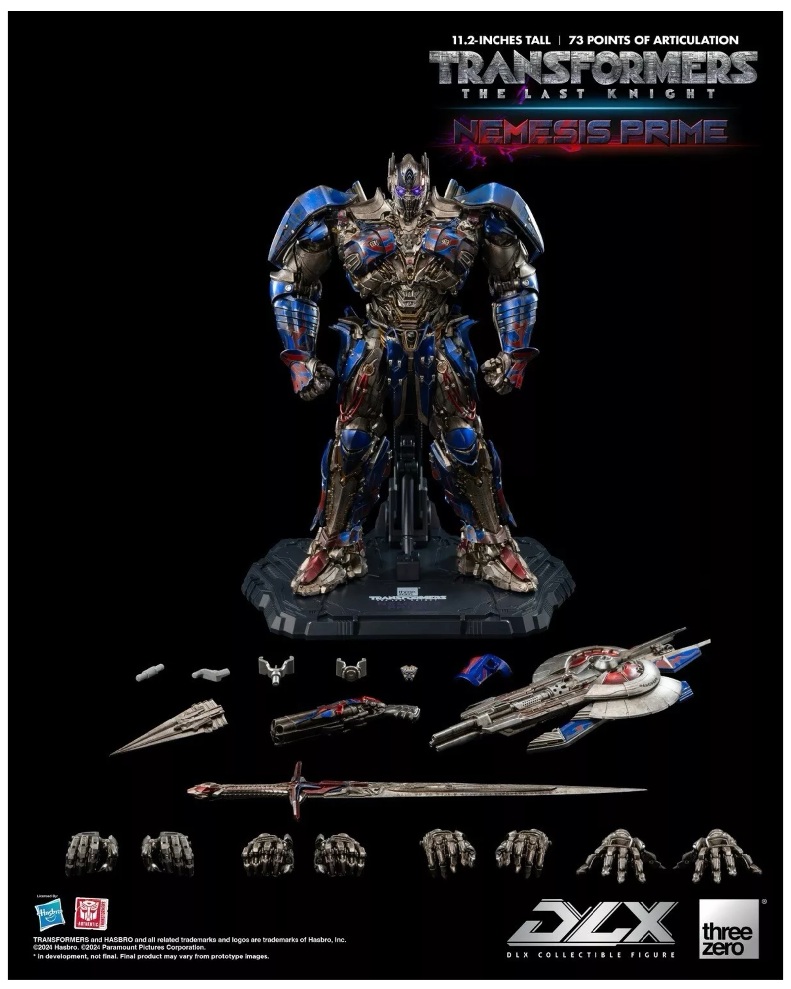 Фигурка Немезис Прайм "Трансформеры: Последний рыцарь" от ThreeA, коллекционная