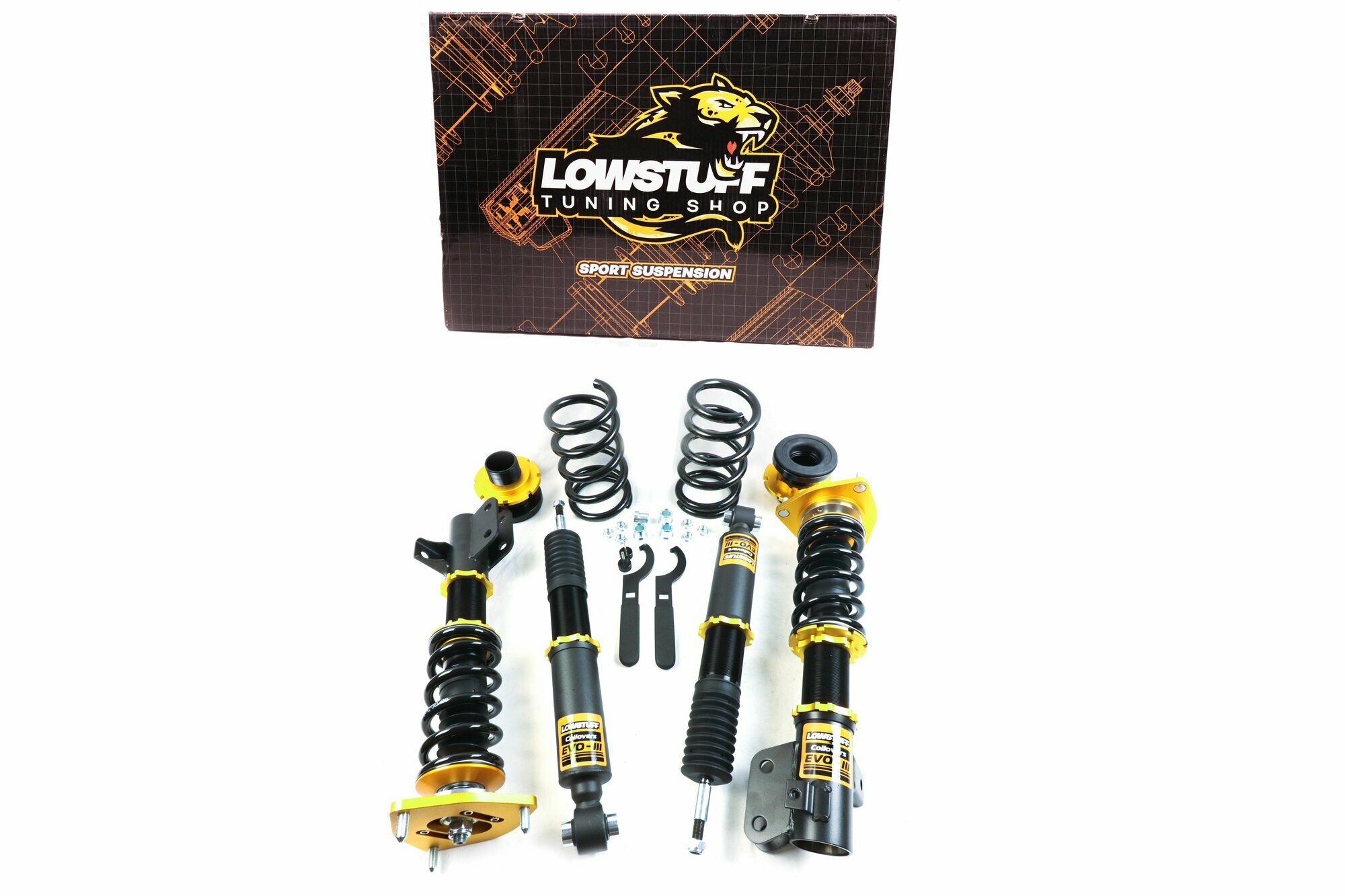 Винтовая подвеска Hyundai Genesis BK 2011-2015 фултап койловеры с регулировкой высоты и жесткости LOWSTUFF EVO-III LSCSHY113