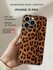 Чехол на Apple iPhone 13 Pro / Айфон 13 Про с принтом "Мех леопарда"