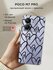 Чехол на Poco M7 Pro / Поко М7 Про с принтом "Hearts doodle black 1"