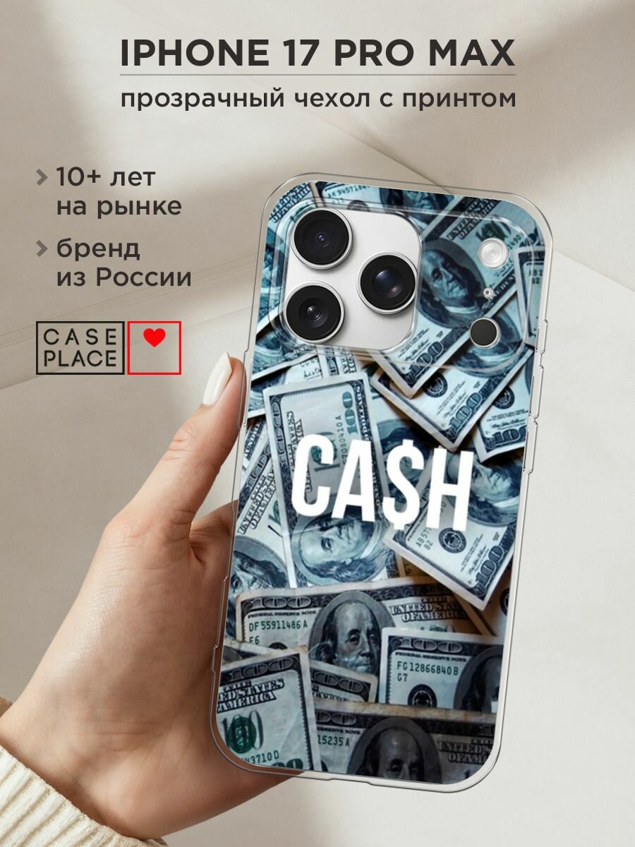 Чехол на Apple iPhone 17 Pro Max / Айфон 17 Про Макс с принтом "Cash"