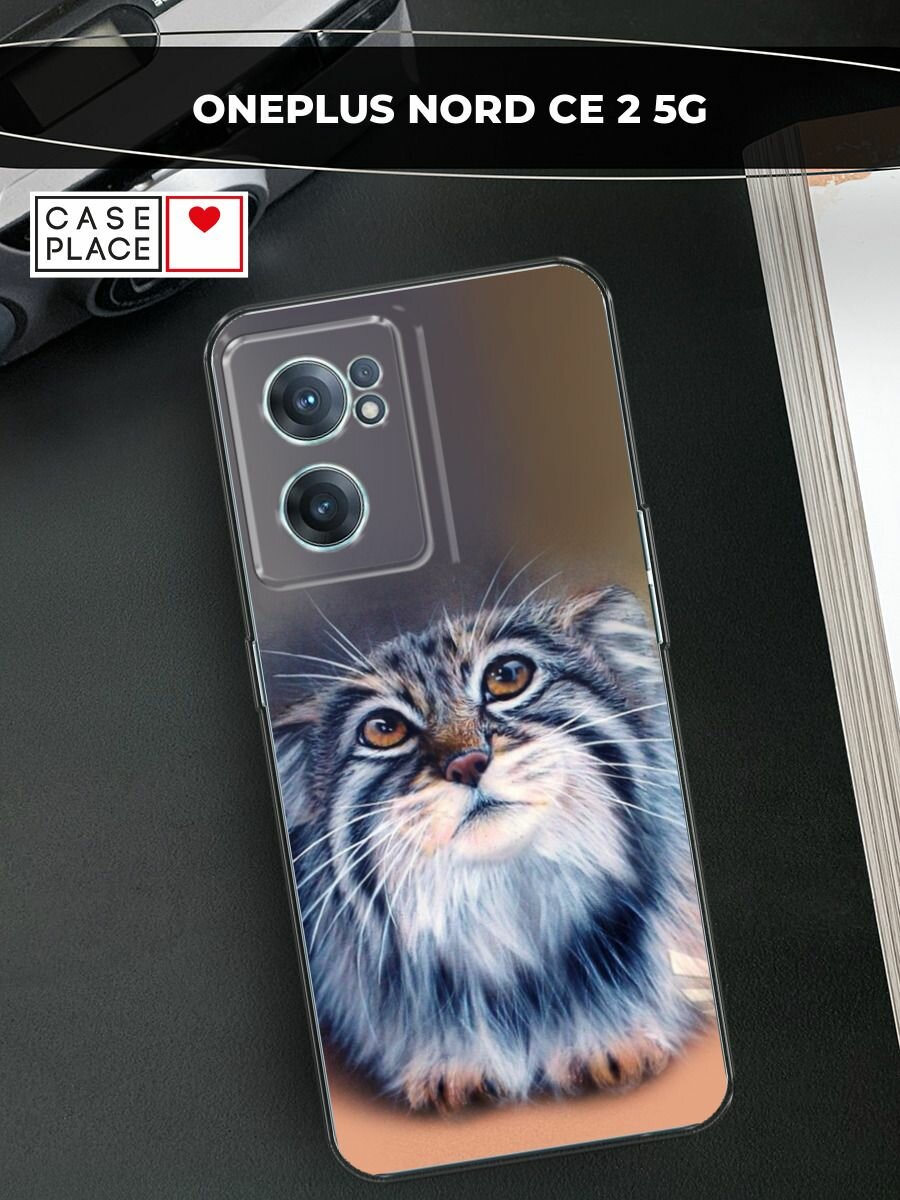 Чехол на OnePlus Nord CE 2 5G / ВанПлас Норд CE 2 5G с принтом "Кот манул 2"