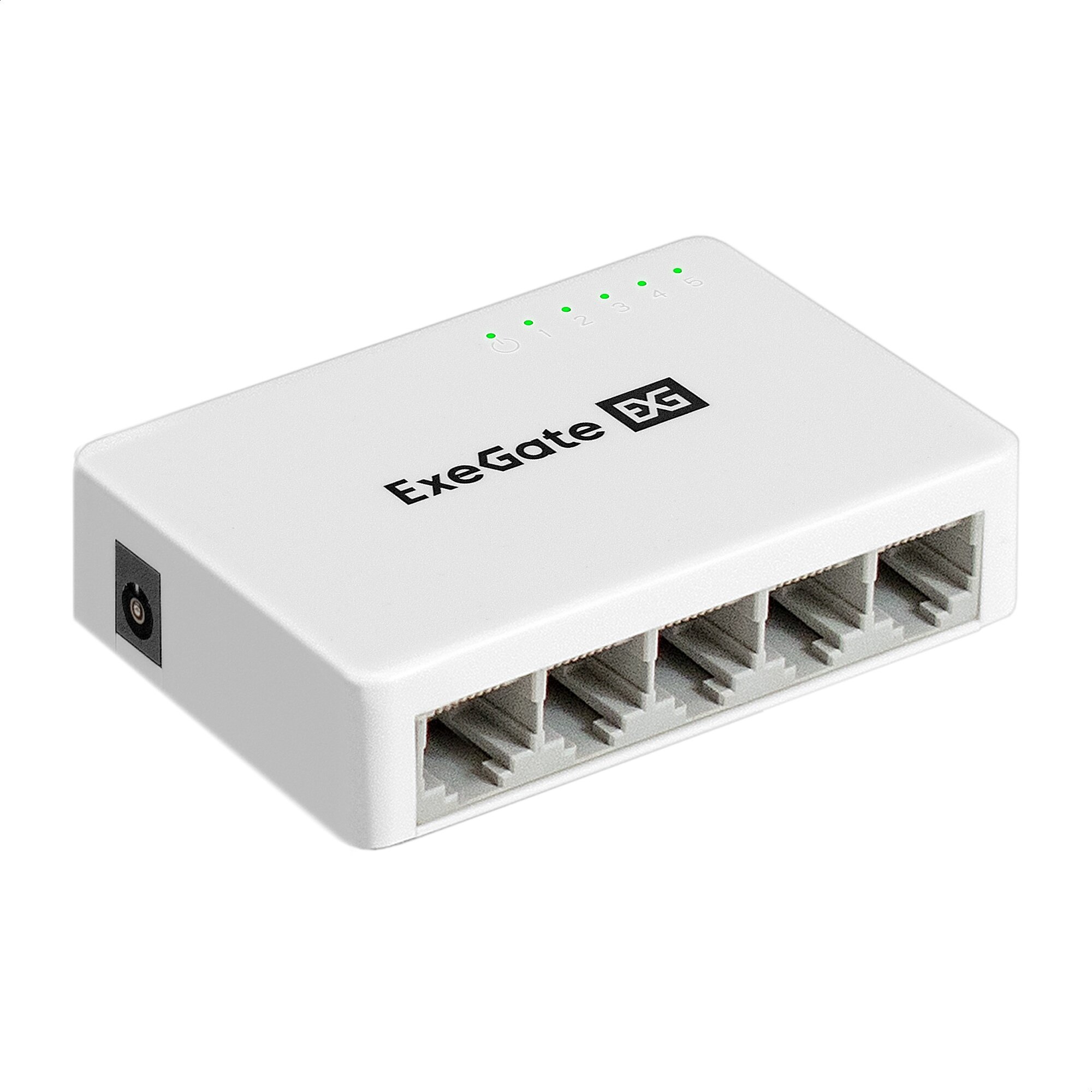 Коммутатор неуправляемый ExeGate EDGS-1005С (5-портовый гигабитный UTP 10/100/1000 Base-T, с функцией энергосбережения (EEE), настольный) EX298687RUS