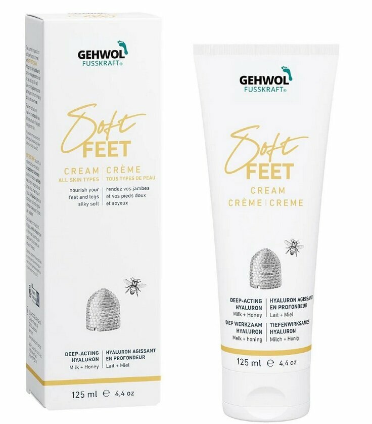 Soft Feet Cream - Шелковый крем Молоко и мёд 125 мл