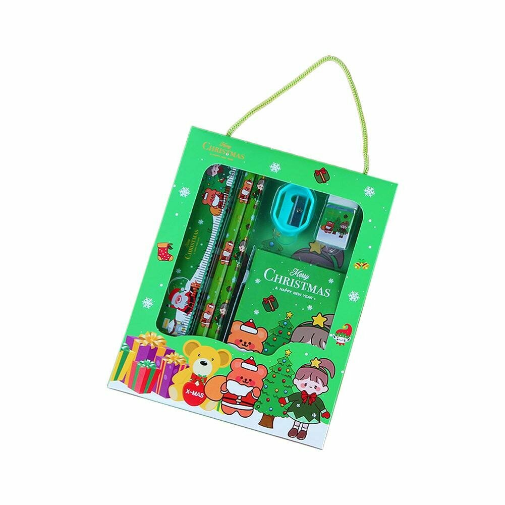 Подарочный набор канцелярских товаров с героями мультфильмов, подойдет в качестве подарка для студентов.