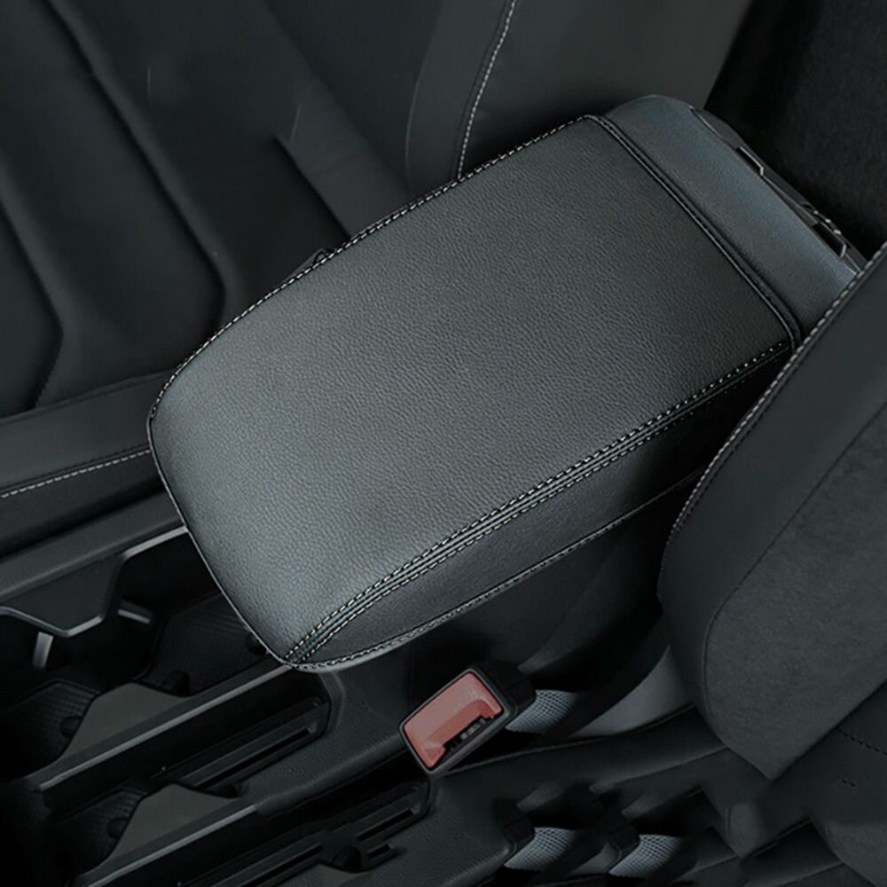 Чехол на подлокотник для VW Tiguan MK2 (2016-2025) защита и комфорт в салоне автомобиля, черный