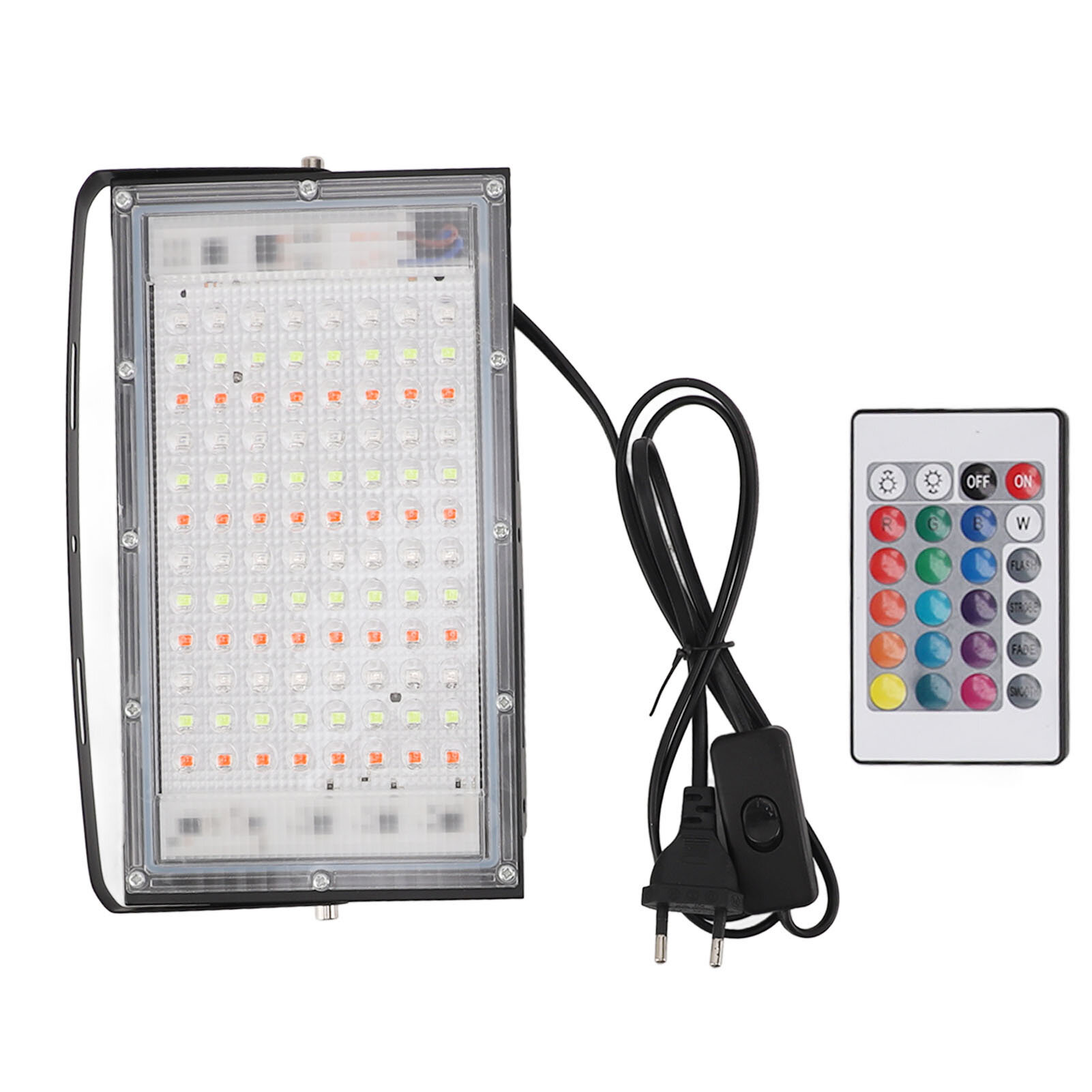 Светодиодный прожектор для улицы, 100 Вт, меняющий цвет, светодиодный сценический ландшафтный светильник, наружный RGB прожектор, IP66, водонепроницаемый, вилка европейского стандарта, 220 В