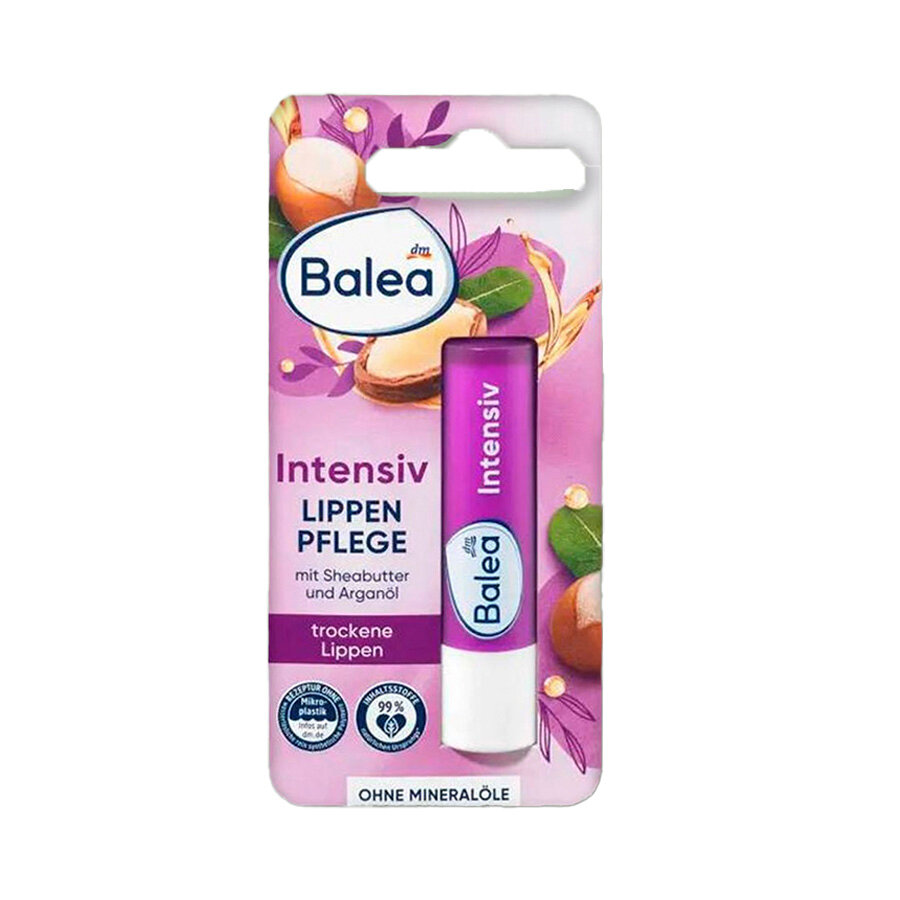 Гигиеническая помада Balea - Интенсивный уход за губами, 4.8г, 5шт