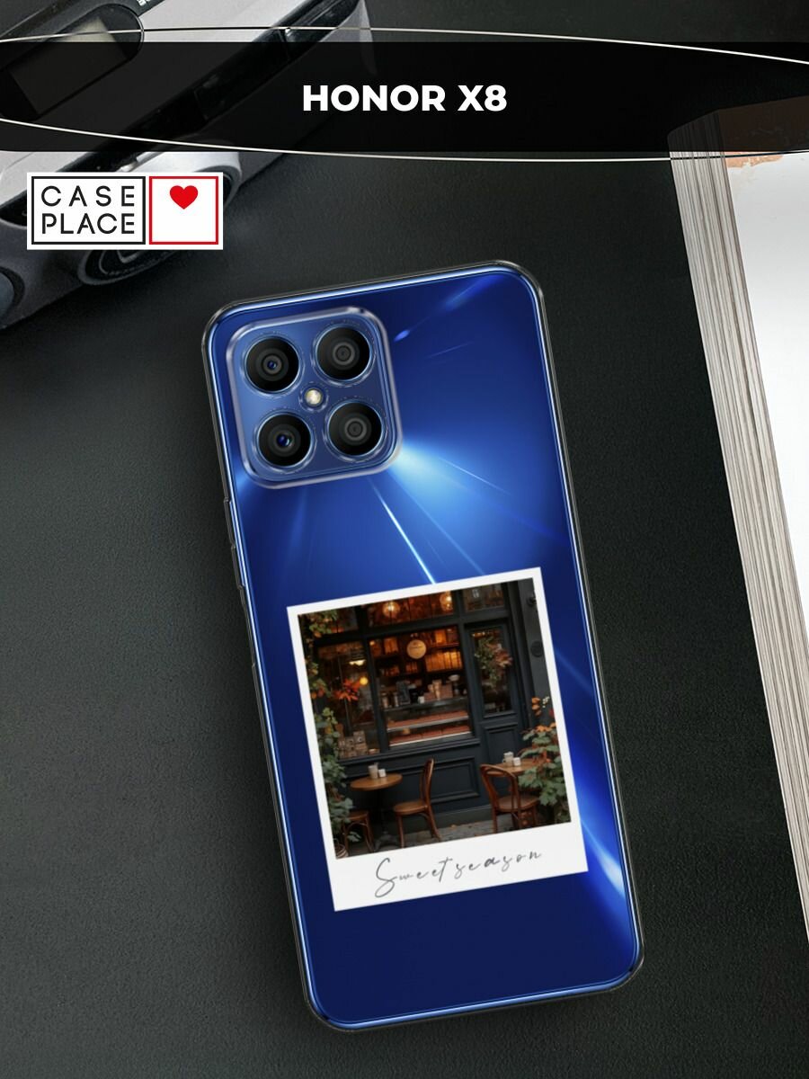 Силиконовый чехол на Honor X8 / Хонор X8 с принтом Sweet season
