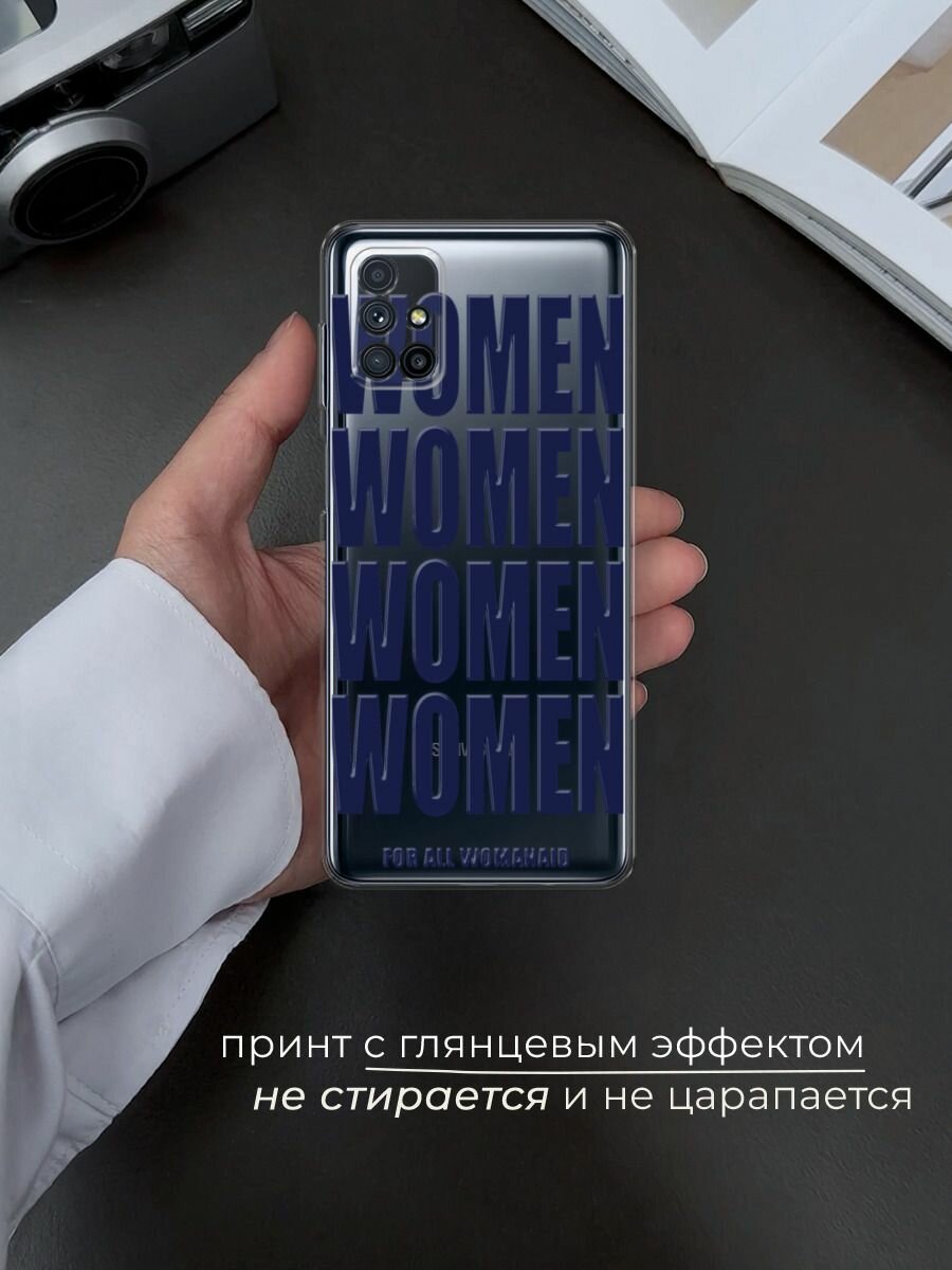 Чехол на Samsung Galaxy M31s / Самсунг Галакси M31s с принтом Woman blue — фото 1