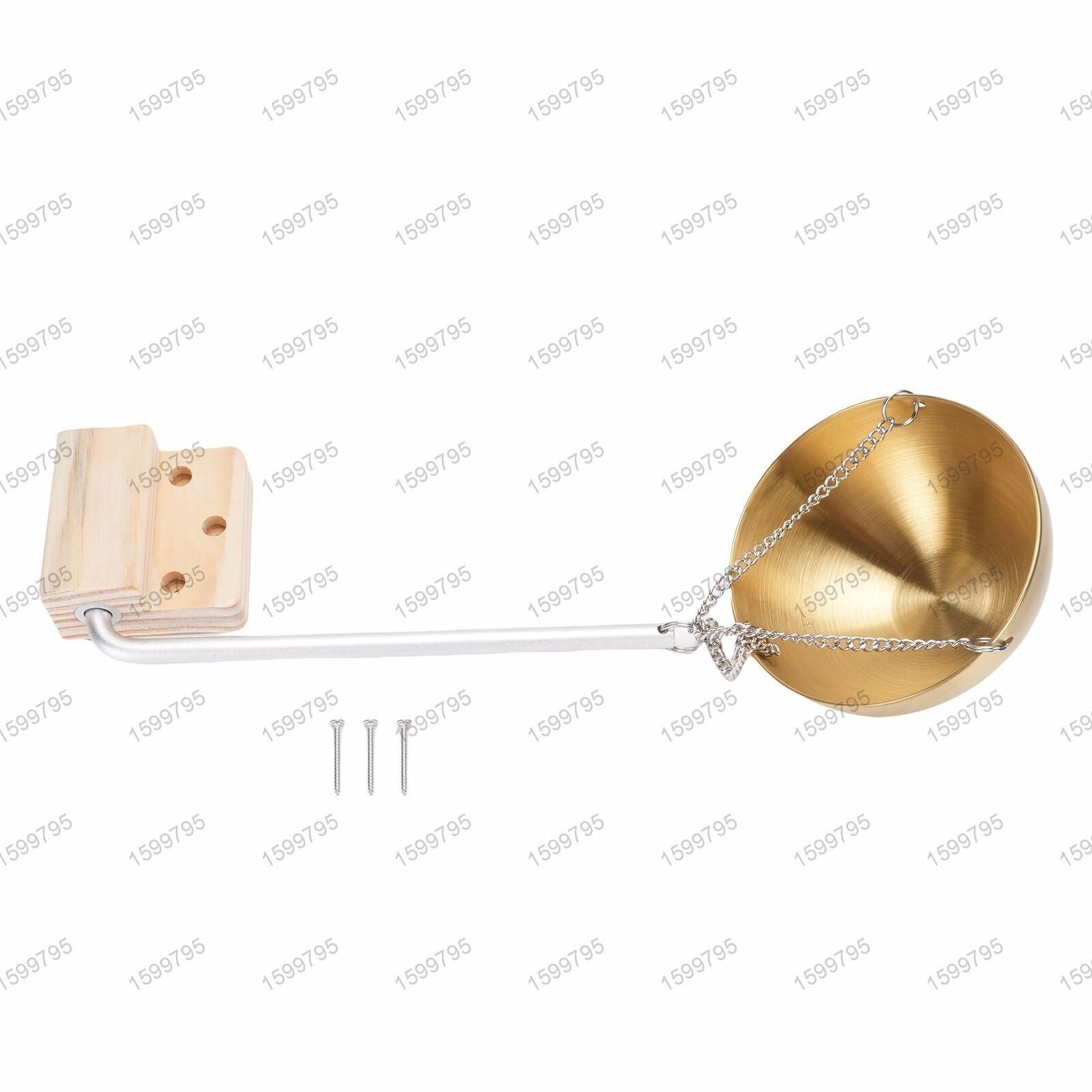 Чаша для эфирного масла из нержавеющей стали золотистого цвета, Круглая, 12 см, с диффузором аромата, подстаканник для сауны и спа-салона