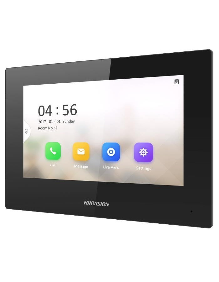 Видеодомофон HIKVISION DS-KH6320-LE1(B) 7“ IP сенсорный TFT LCD экран 1024*600; встроенные микрофон и динамик