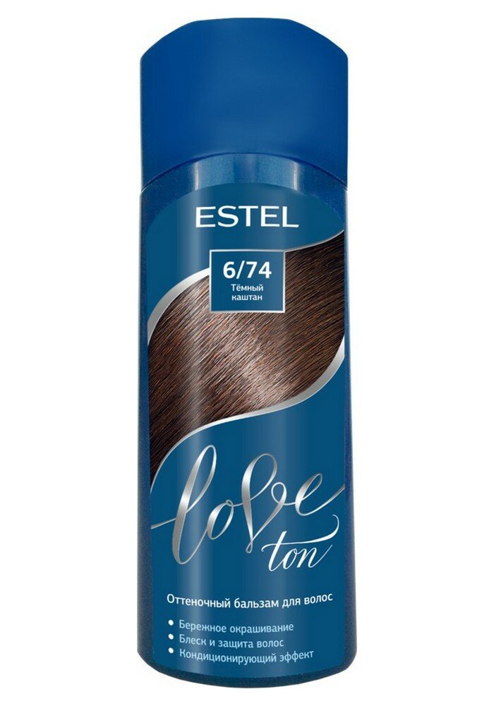 Estel Love Ton Оттеночный бальзам для волос 150 мл. №6/74 темный каштан