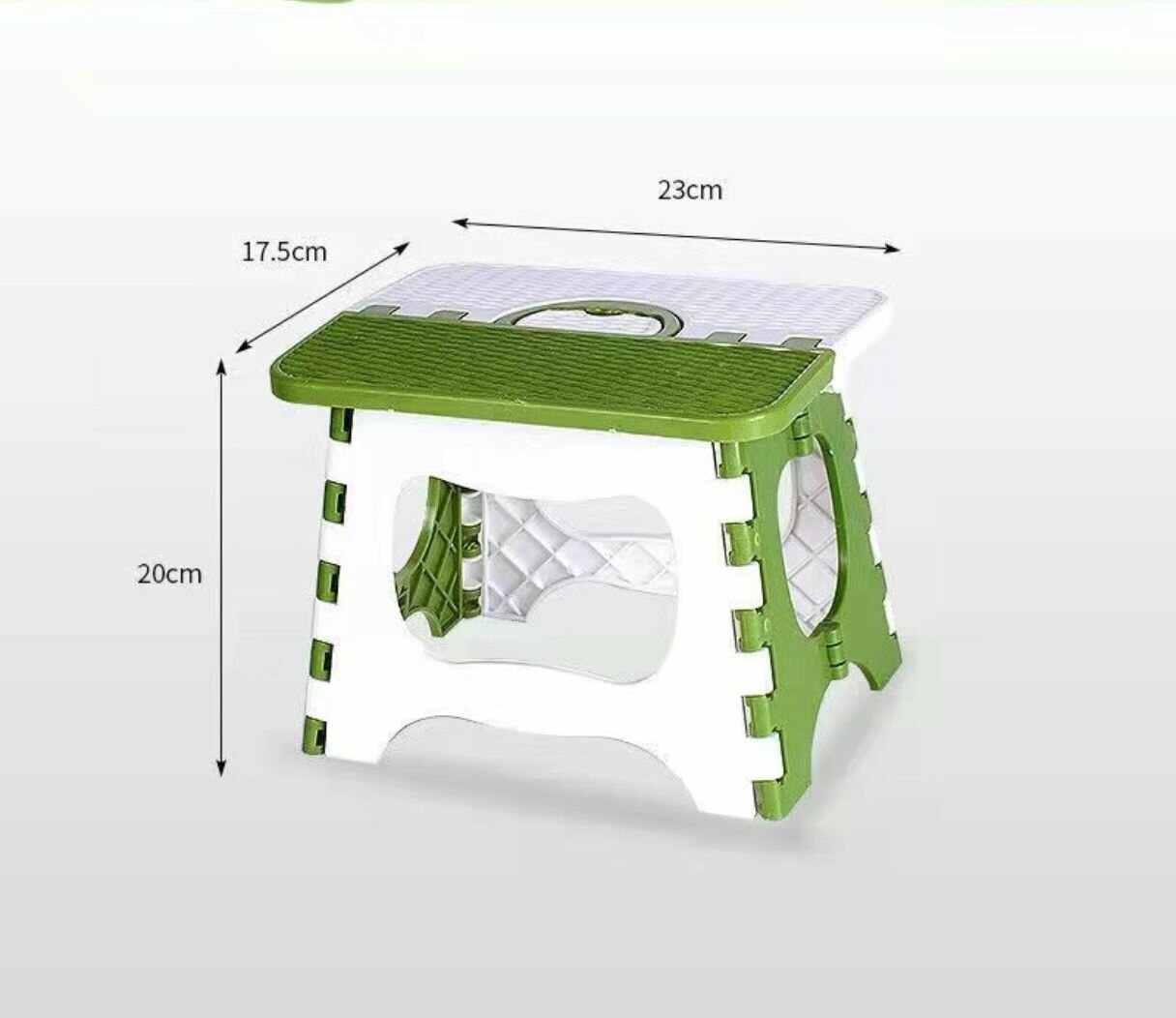 Табурет складной, цвет зеленый / подставка для ног / стульчик детский