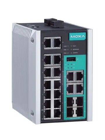 Управляемый промышленный коммутатор MOXA EDS-518E-4GTXSFP