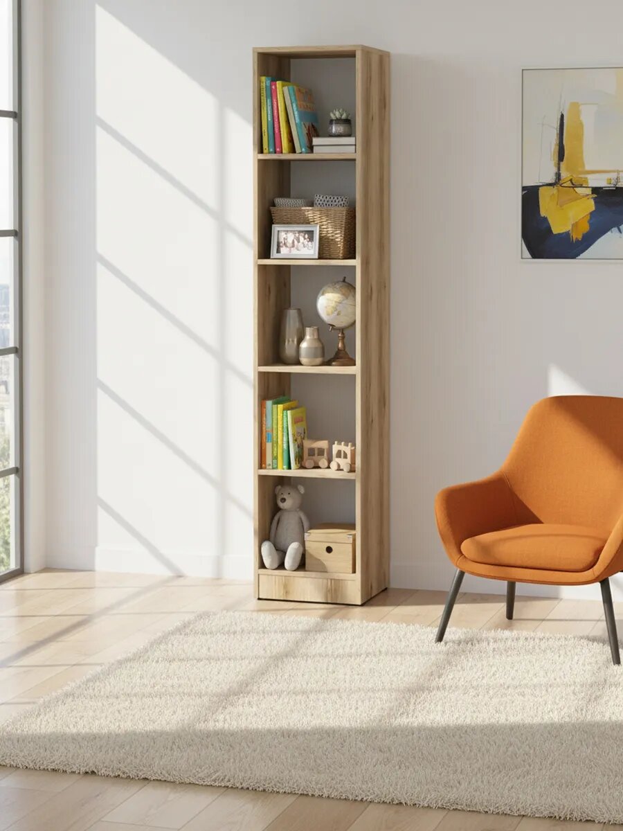 Шкаф пенал FRESTER распашной для одежды с полками в спальню, от производителя