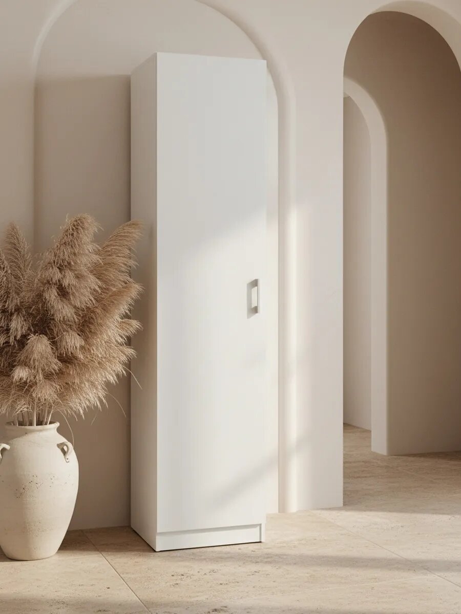 Шкаф пенал FRESTER в спальню распашной для одежды с полками, от производителя