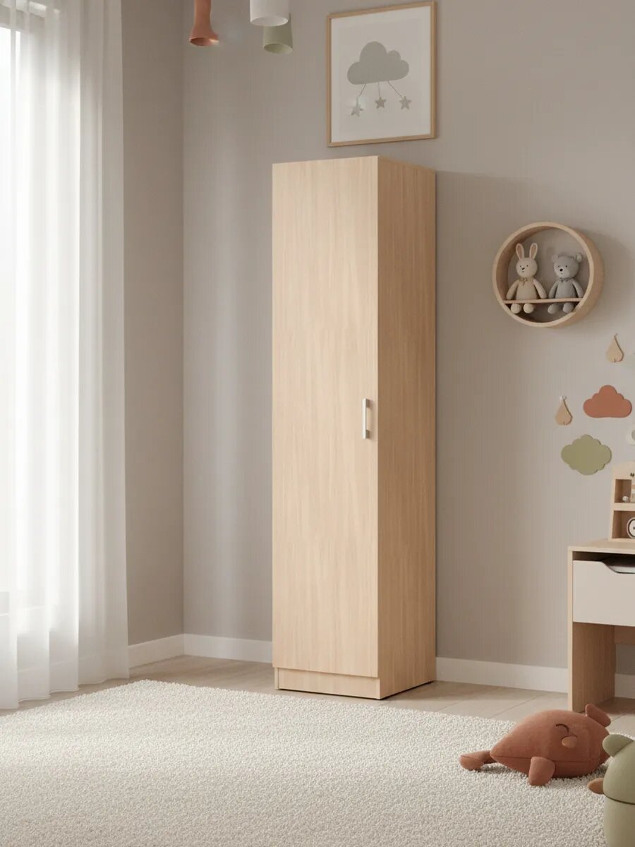 На балкон шкаф пенал FRESTER распашной деревянный с полками, от производителя