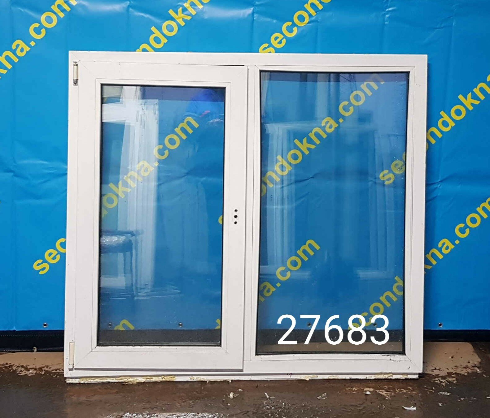 Пластиковое окно Б/У 1150(в)х1280(ш)