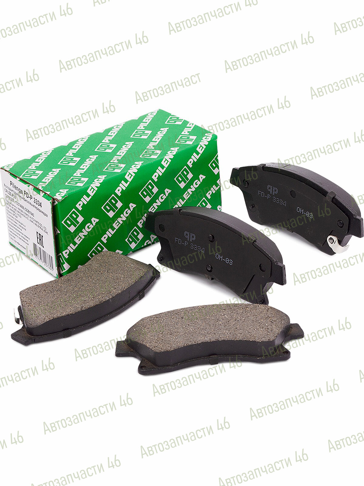 Тормозные колодки передние Шевроле Круз Chevrolet Cruze 1G (2008-2015) Pilenga