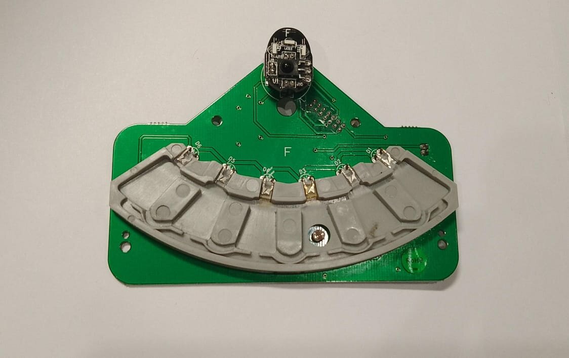 Плата с кнопками управления (F1_LED) (94V-0 E350388 XZG-I) робота пылесоса SILVER STAR (F1)