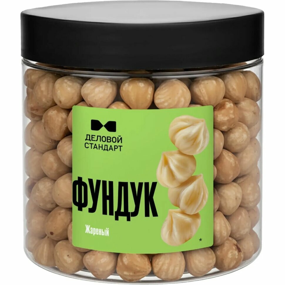 Фундук Деловой Стандарт жареный в банке, 250 г, 2341585