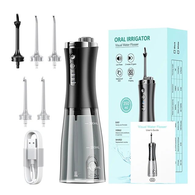 Ирригатор для полости рта Visual Water Flosser, Black