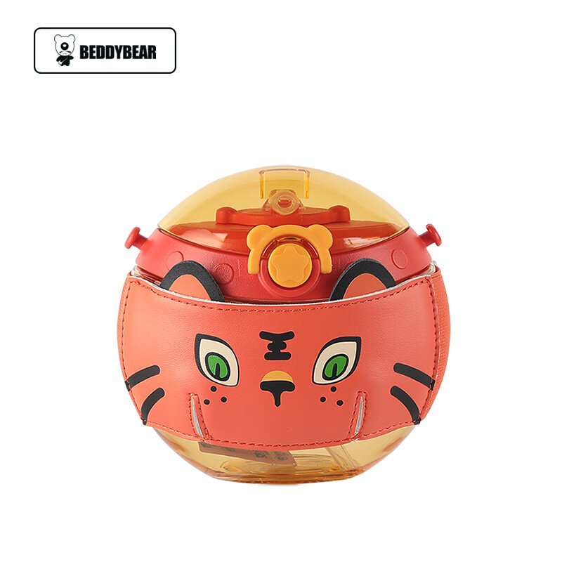 Детский питьевой стакан Animal Planet с круглым тигром, 800 мл, прозрачный, летняя бутылка для малышей и дошкольников