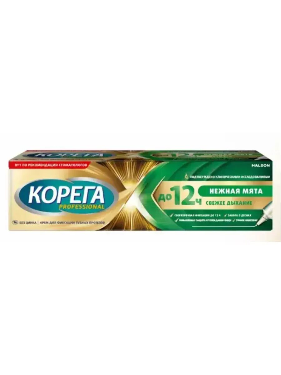 Корега Крем для фиксации мятный 40г