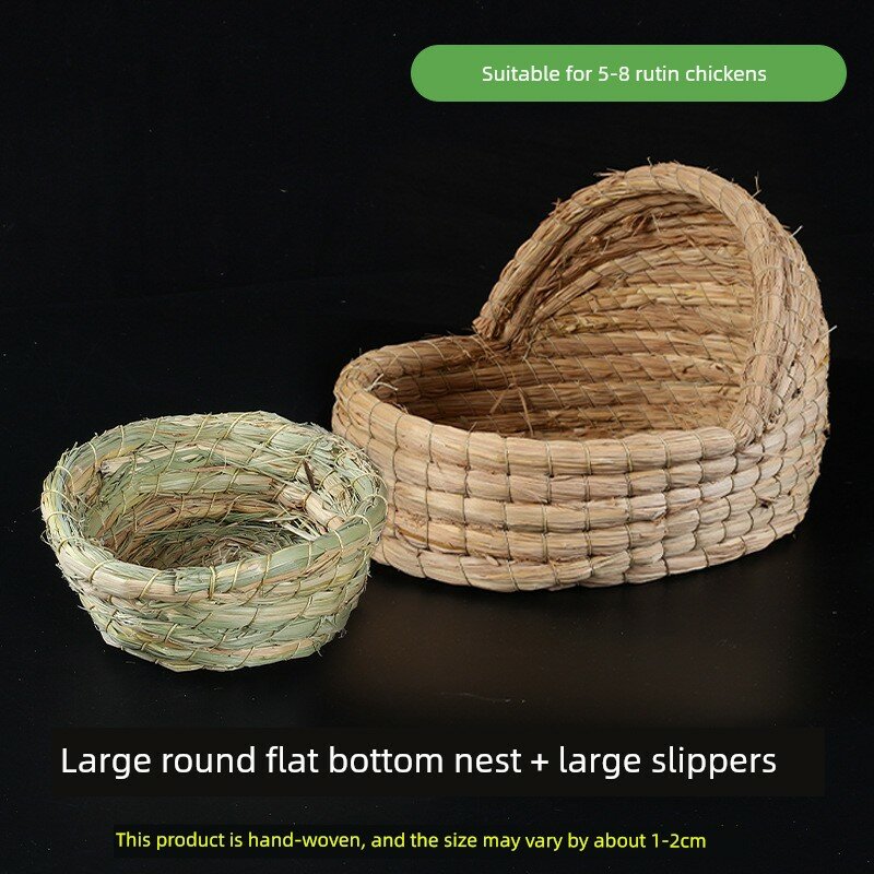 Специальное гнездо из травы для перепелов, куриное гнездо, гнездо для откладывания яиц перепелов, птичье гнездо, теплое